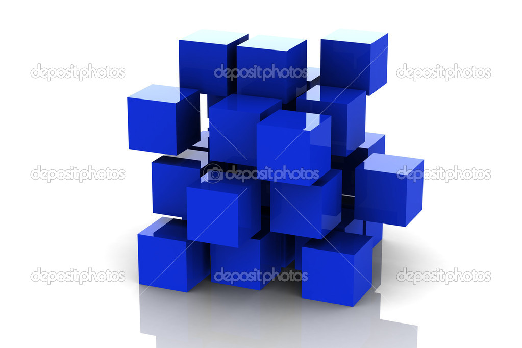 Formas geométricas abstractas de cubos: fotografía de stock © Boykung ...