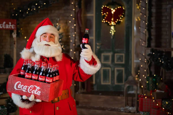 Santa Drinking Coke