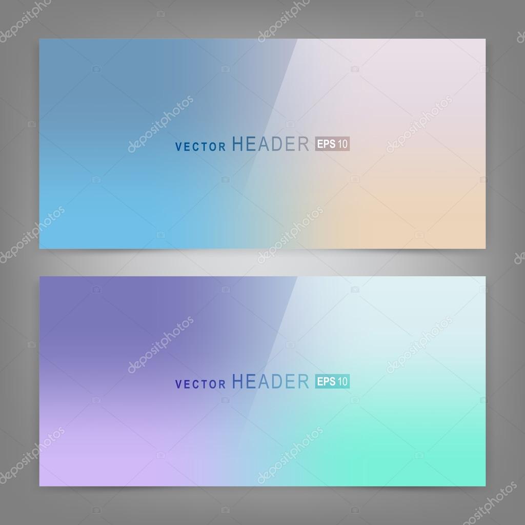 Colorful blurred web banner Stock Vector Image by ©Duchesse #43033525