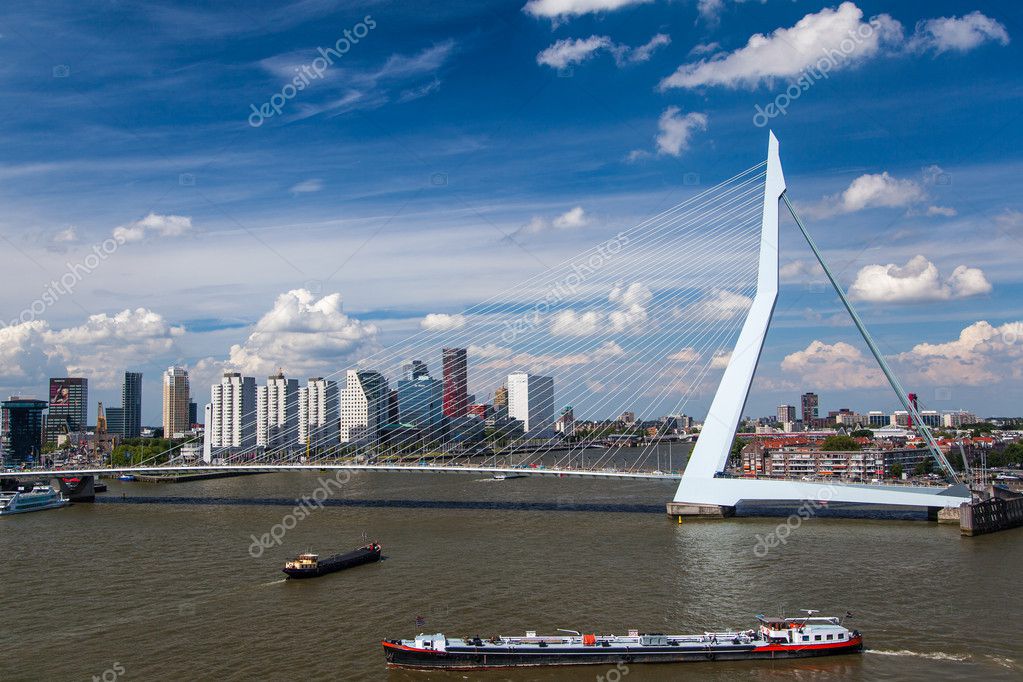 Erasmus Bridge in Rotterdam – Stock Editorial Photo © rjdonaldson #18485355