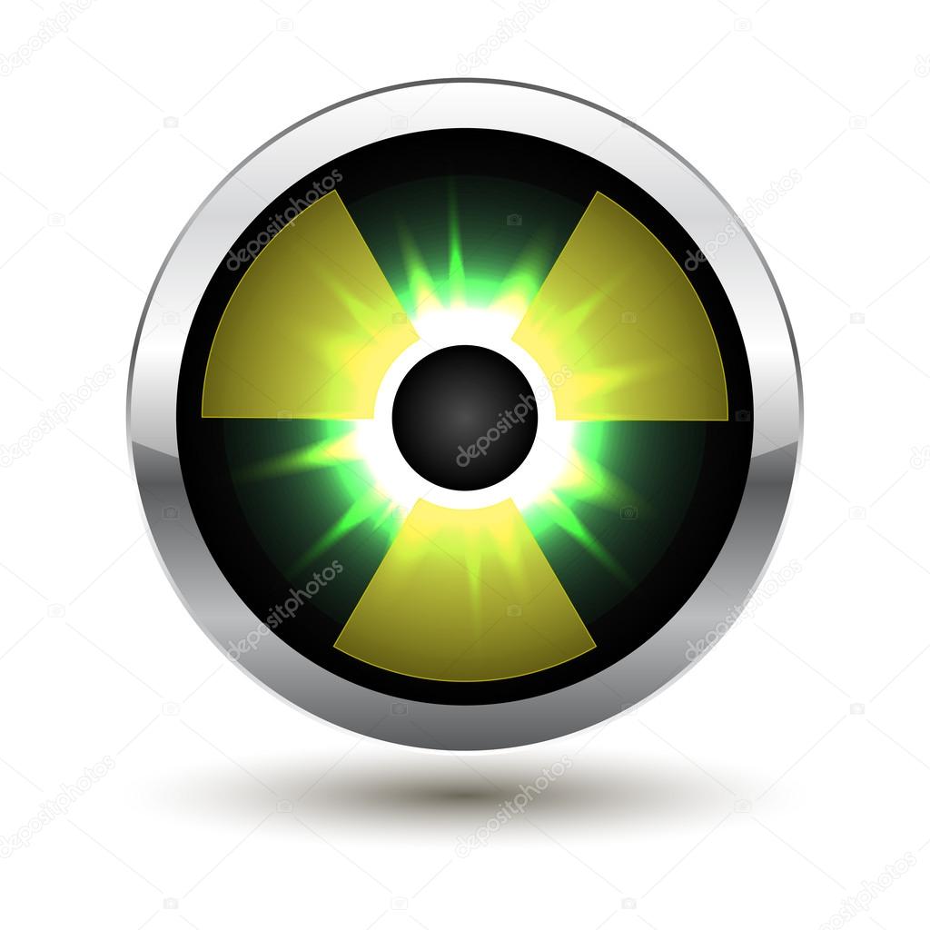 Metal glowing radiation icon Stock Vector Image by ©1001_holiday #43310223