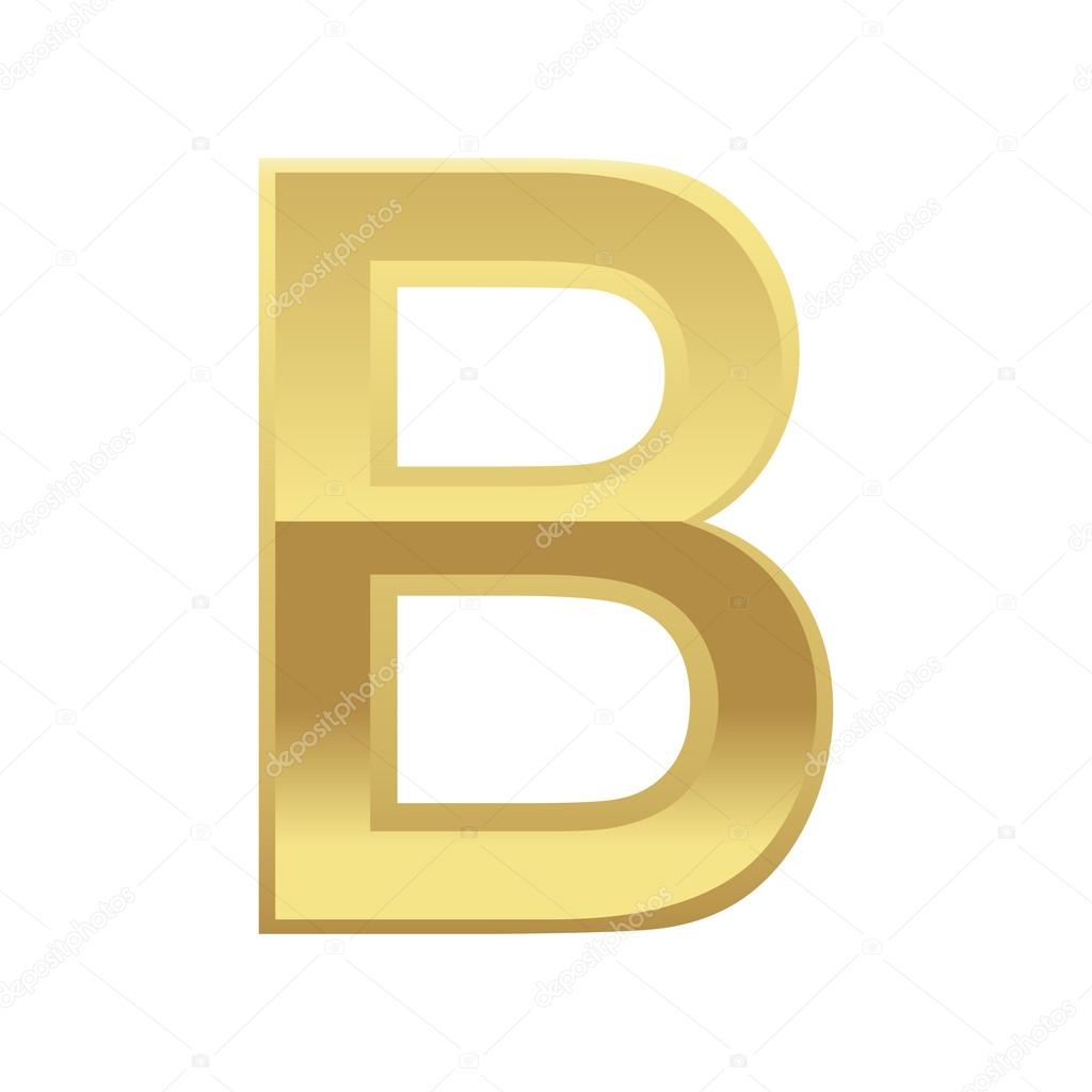 Golden Letter B Stock Vector Image by ©1001_holiday #43360831