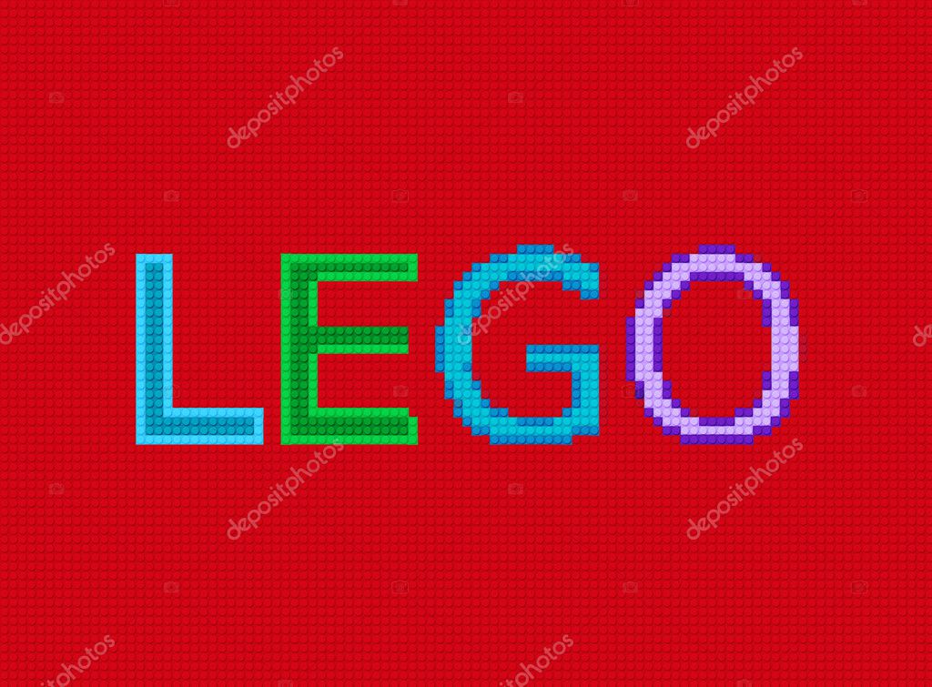 Toy Bricks Lego Text Effect — Stock Vector © lily45 #48003865