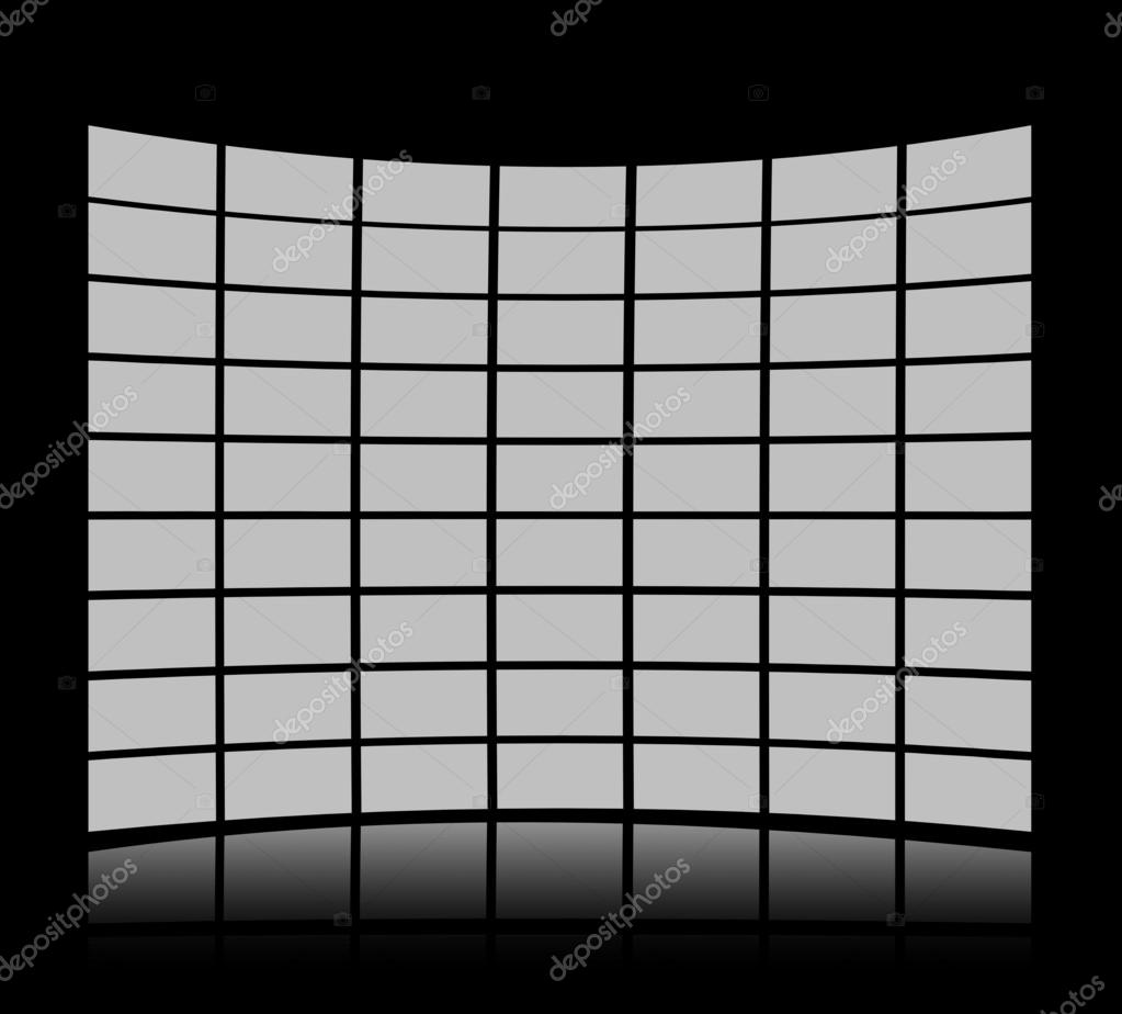 Grey screens forming a panel Stock Photo by ©Wavebreakmedia 13963295