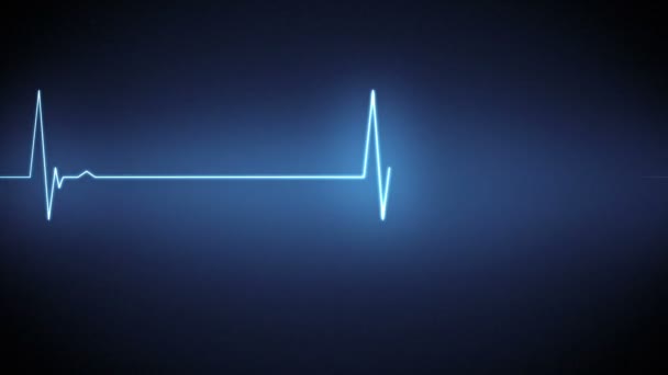 Blue heart monitor line — Stock Video © Wavebreakmedia #21077345