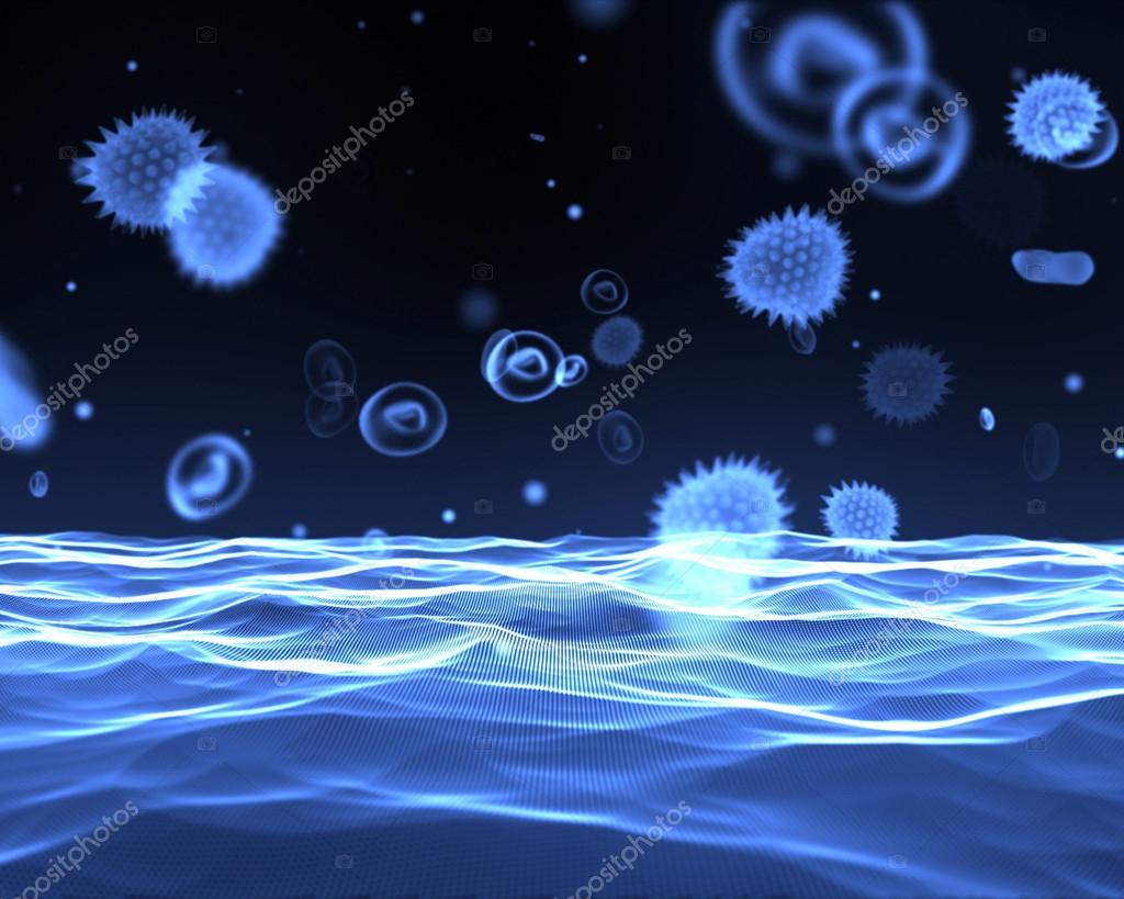 Blue virus flowing through bloodstream — Stock Photo © Wavebreakmedia ...