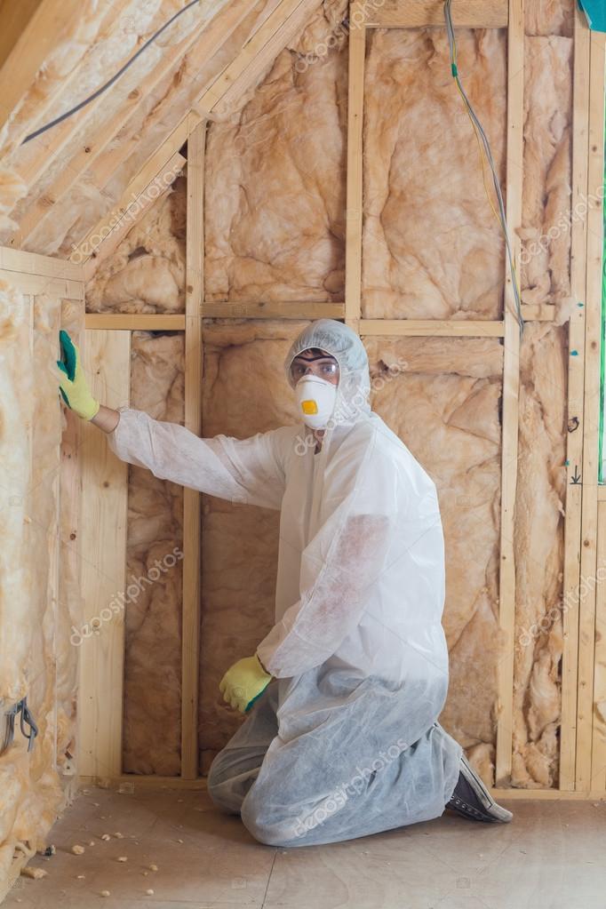 Worker insulating walls — Stock Photo © Wavebreakmedia #23054332