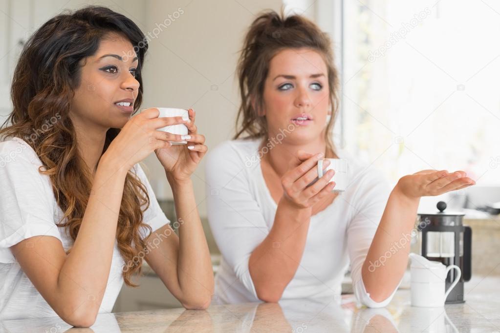 Girls chatting over coffee Stock Photo by ©Wavebreakmedia 23093560