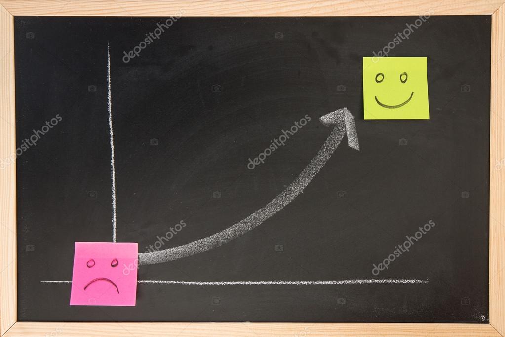 Blackboard with graph — Stock Photo © Wavebreakmedia #24060955