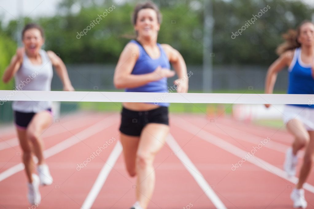 Athletes close to finish line — Stock Photo © Wavebreakmedia #24094165