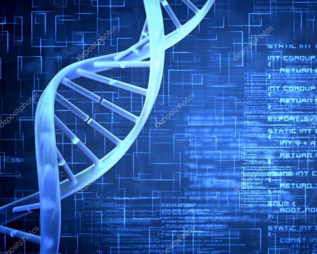 Blue DNA Helix with texture — Stock Photo © Wavebreakmedia #24099331