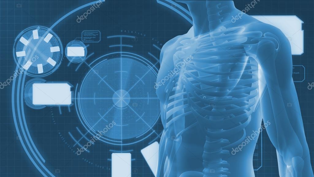 Digital body on a digital background — Stock Photo © Wavebreakmedia ...