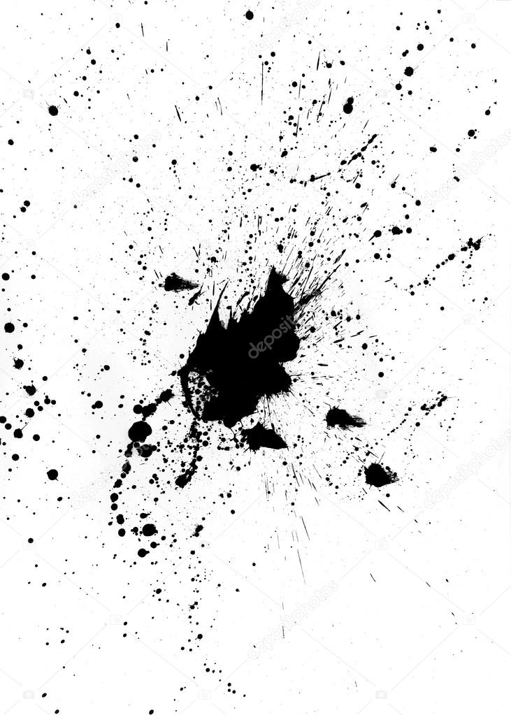 Black paint messy splatter Stock Photo by ©Wavebreakmedia 24146053