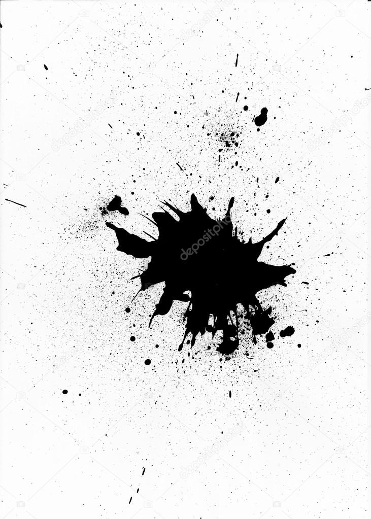 Black paint splatter design Stock Photo by ©Wavebreakmedia 24149775