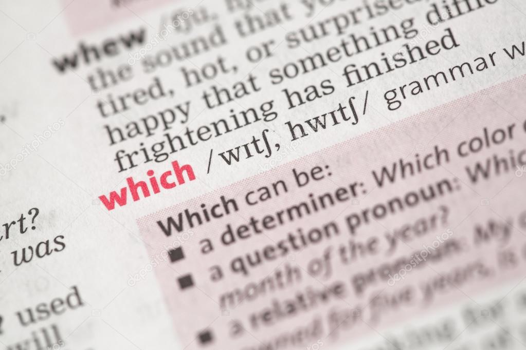 Definition of which — Stock Photo © Wavebreakmedia #24150249
