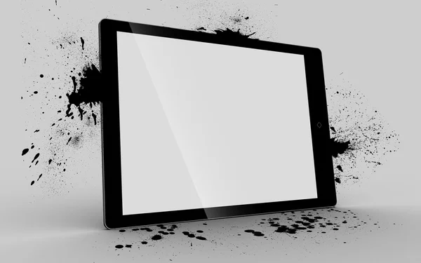 Black paint messy splatter — Stock Photo © Wavebreakmedia #24146053