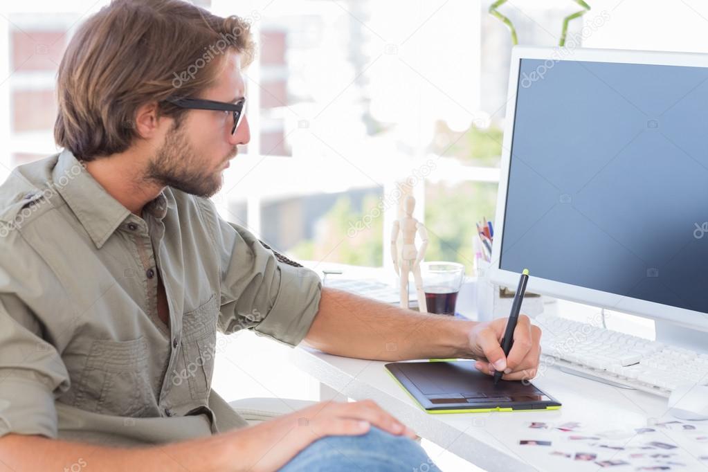 Artist using graphics tablets Stock Photo by ©Wavebreakmedia 25727247