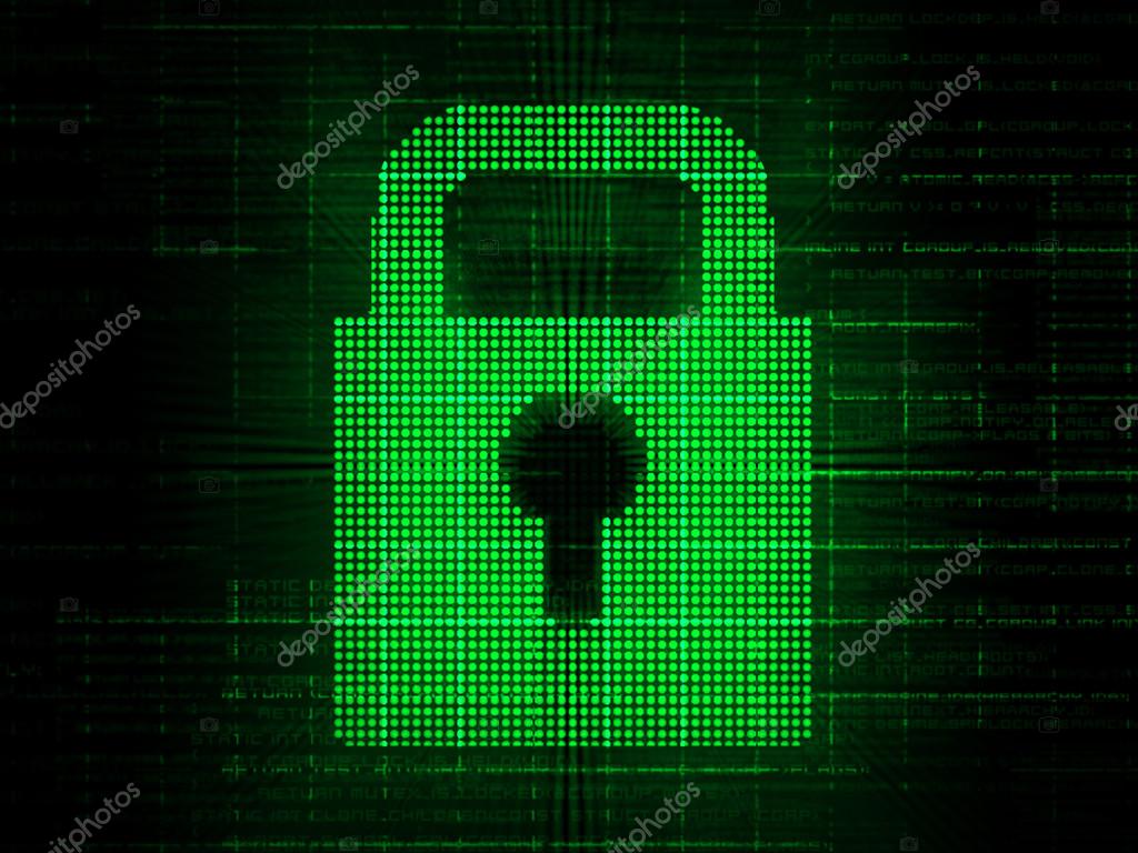 Candado digital verde: fotografía de stock © Wavebreakmedia #26995307 ...