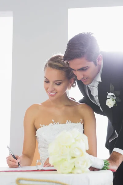 Couple signing documents Stock Photos, Royalty Free Couple signing ...