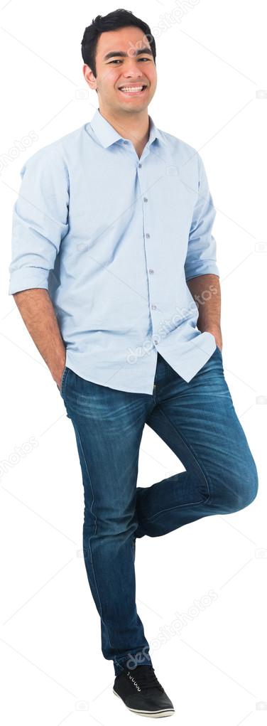 Smiling casual man standing — Stock Photo © Wavebreakmedia #36247943 Smiling casual man standing — Stock Photo © Wavebreakmedia #36247943