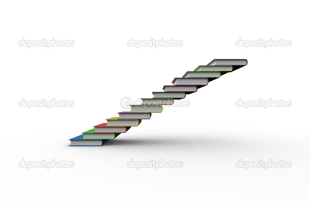 Steps made from books Stock Photo by ©Wavebreakmedia 38467387