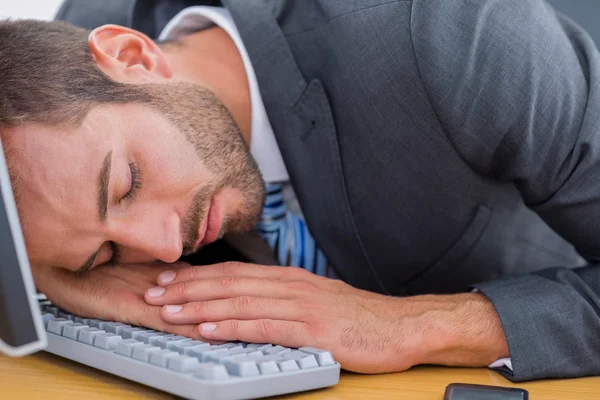 Man sleeping computer Stock Photos, Royalty Free Man sleeping computer ...