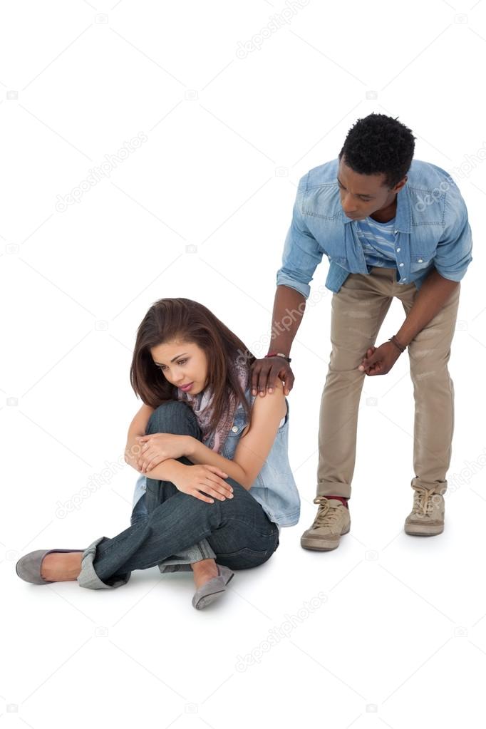 Man supporting sad woman Stock Photo by ©Wavebreakmedia 42937671