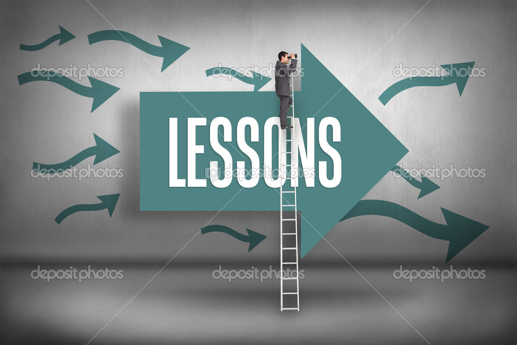 Lessons - against arrows pointing — Stock Photo © Wavebreakmedia #42972311