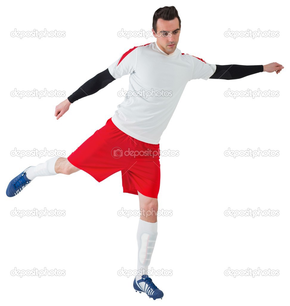 Football player kicking — Stock Photo © Wavebreakmedia #48238411
