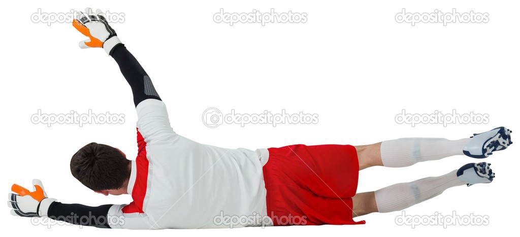 Goalkeeper making a save Stock Photo by ©Wavebreakmedia 48238421