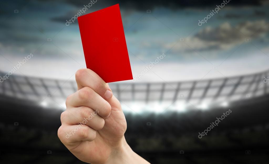 Hand holding up red card Stock Photo by ©Wavebreakmedia 48245707 Hand holding up red card Stock Photo by ©Wavebreakmedia 48245707