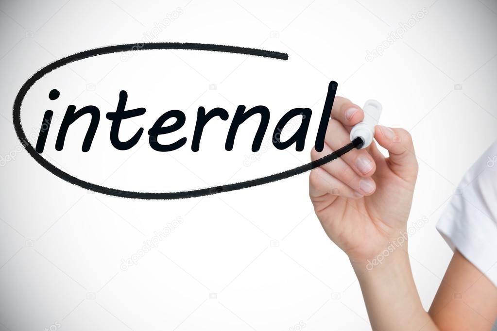 Businesswoman writing word internal — Stock Photo © Wavebreakmedia ... Businesswoman writing word internal — Stock Photo © Wavebreakmedia ...