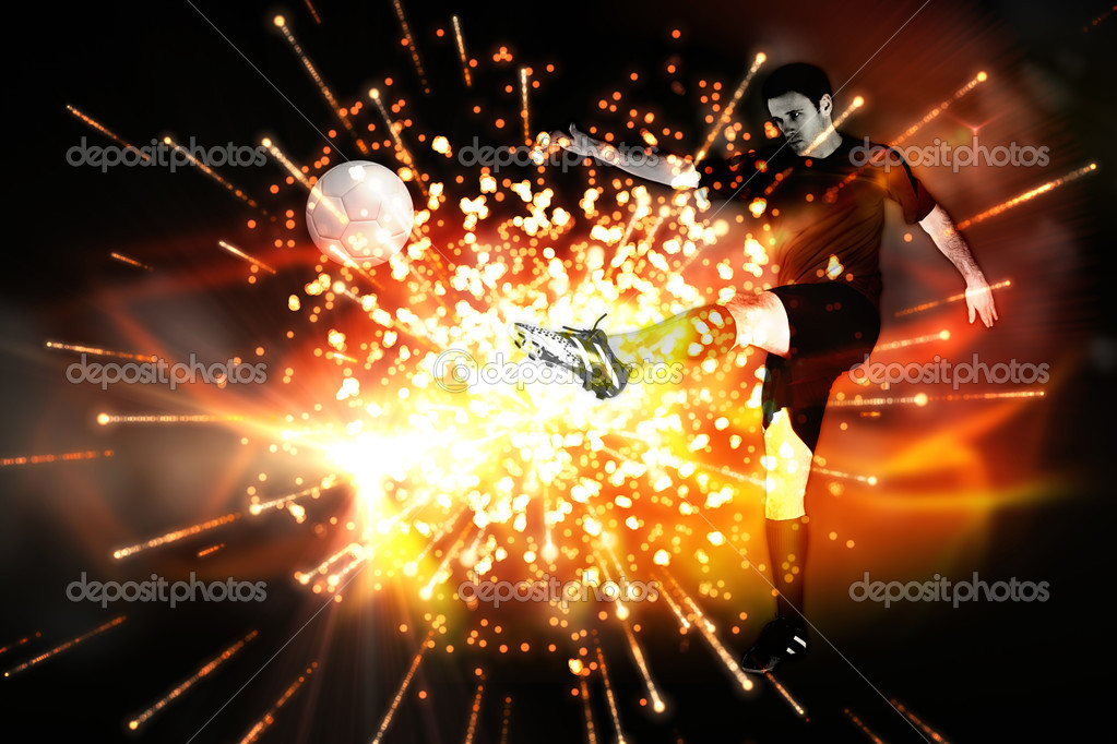 Football player kicking — Stock Photo © Wavebreakmedia #48251835