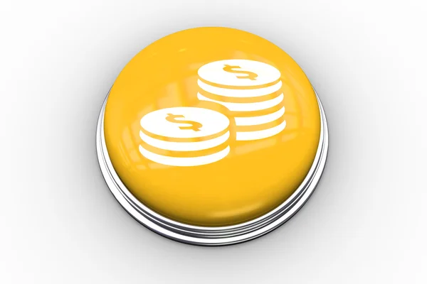Money bag graphic on button — Stock Photo © Wavebreakmedia #49990303