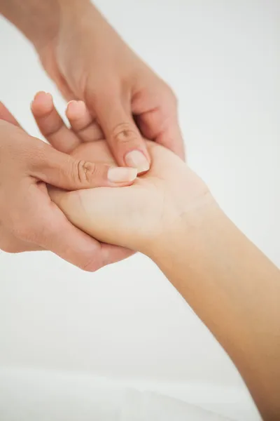 Woman receiving hand massage - Stock Image - Everypixel