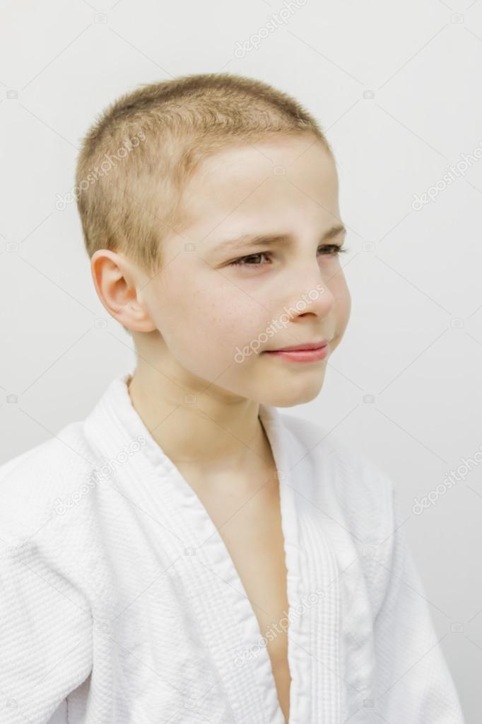 Portrait of cute young teen boy in kimono — Stock Photo © Tetyanka ... Portrait of cute young teen boy in kimono — Stock Photo © Tetyanka ...