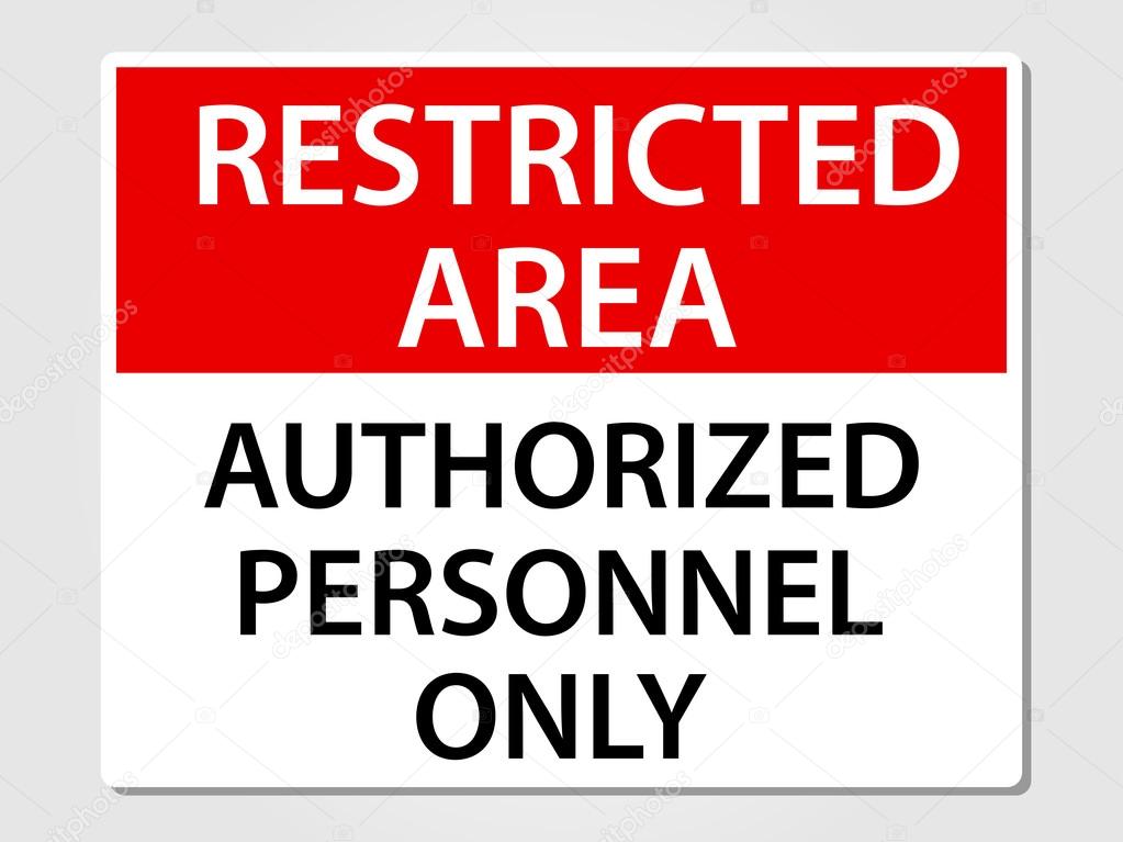 Authorized personnel only sign Stock Vector Image by ©smarques27 #50432139