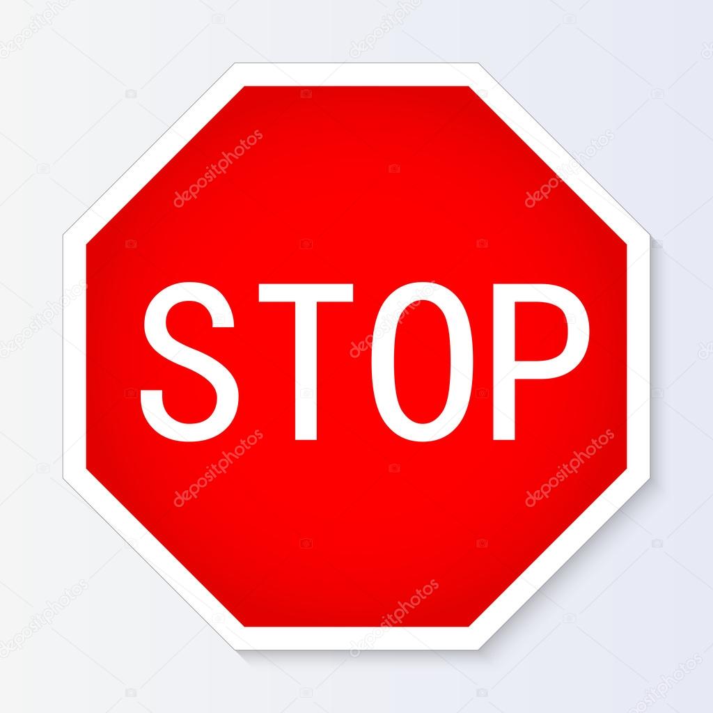 Stop sign vector illustration — Stock Vector © smarques27 #50432313