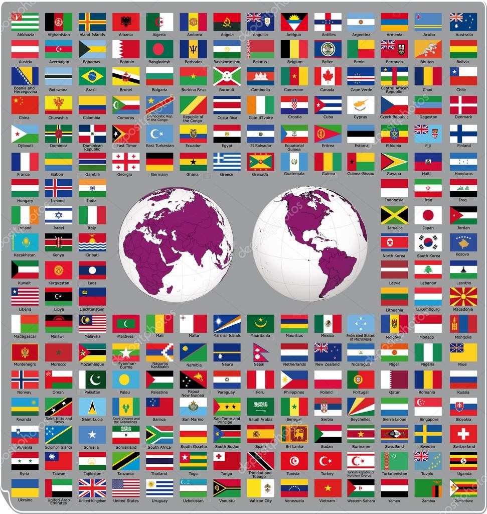 Flags of the world 2014 — Stock Vector © ktinte #45322723
