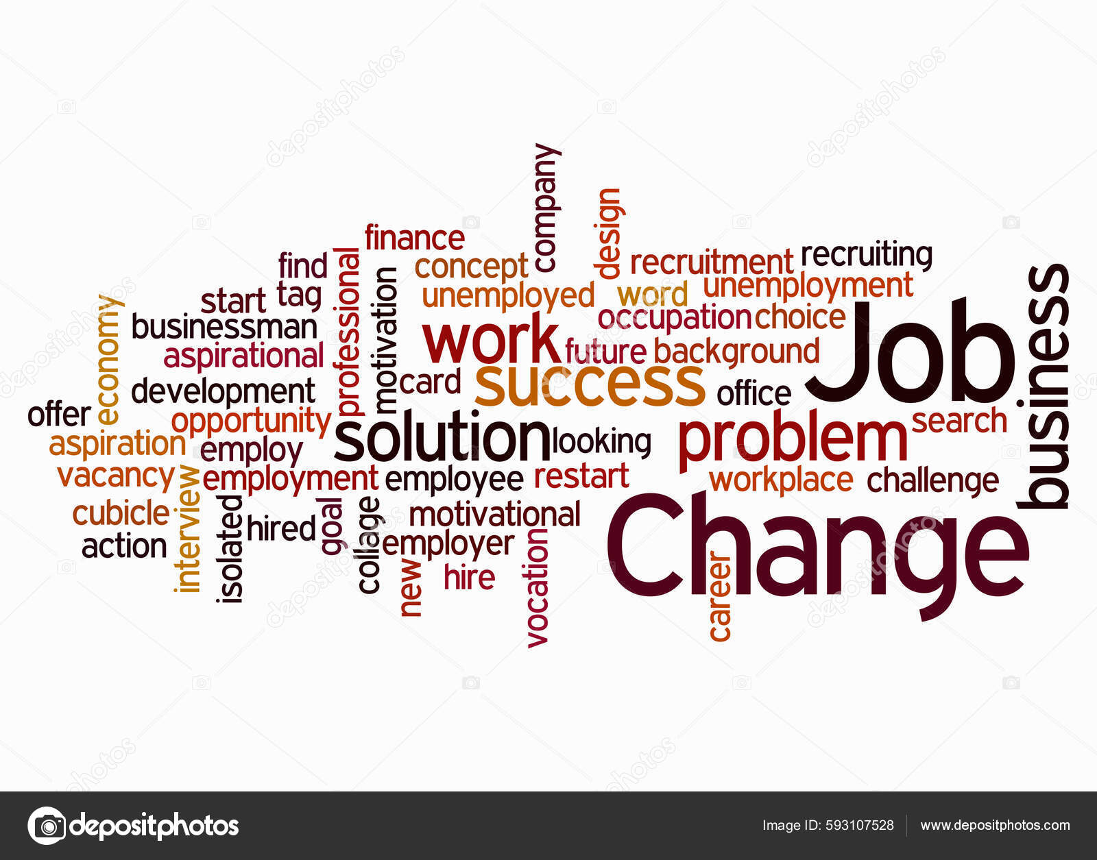 Word Cloud Job Change Concept Create Text Only — Stock Photo © sozelmel ...