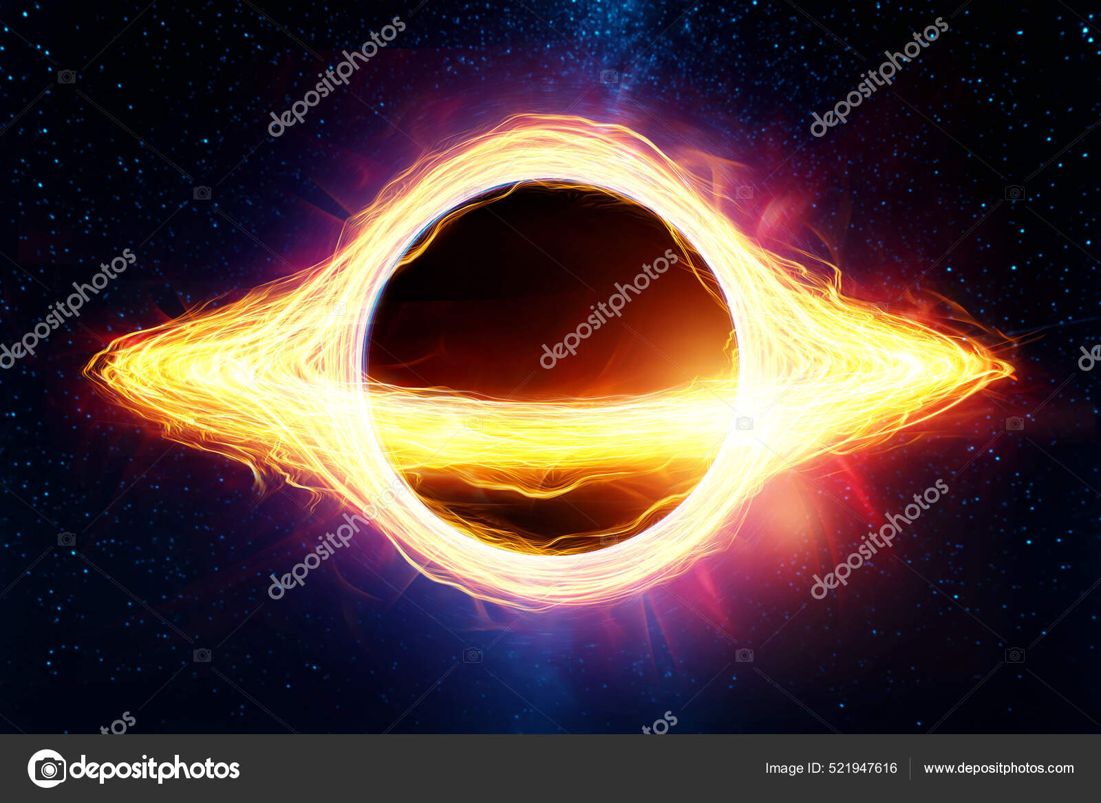 Black Hole Accretion Disk Background Milky Way Supermassive Singularity ...