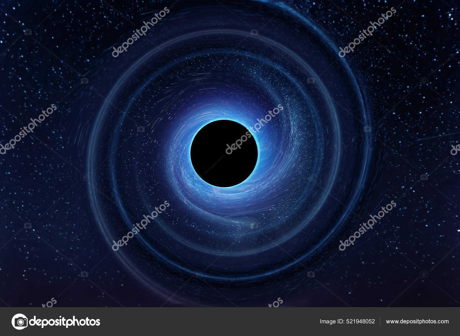 Black Hole Background Milky Way Stars Supermassive Singularity Space ...