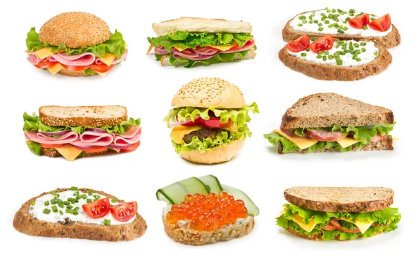 Sandwiches collection Stock Photos, Royalty Free Sandwiches collection ...