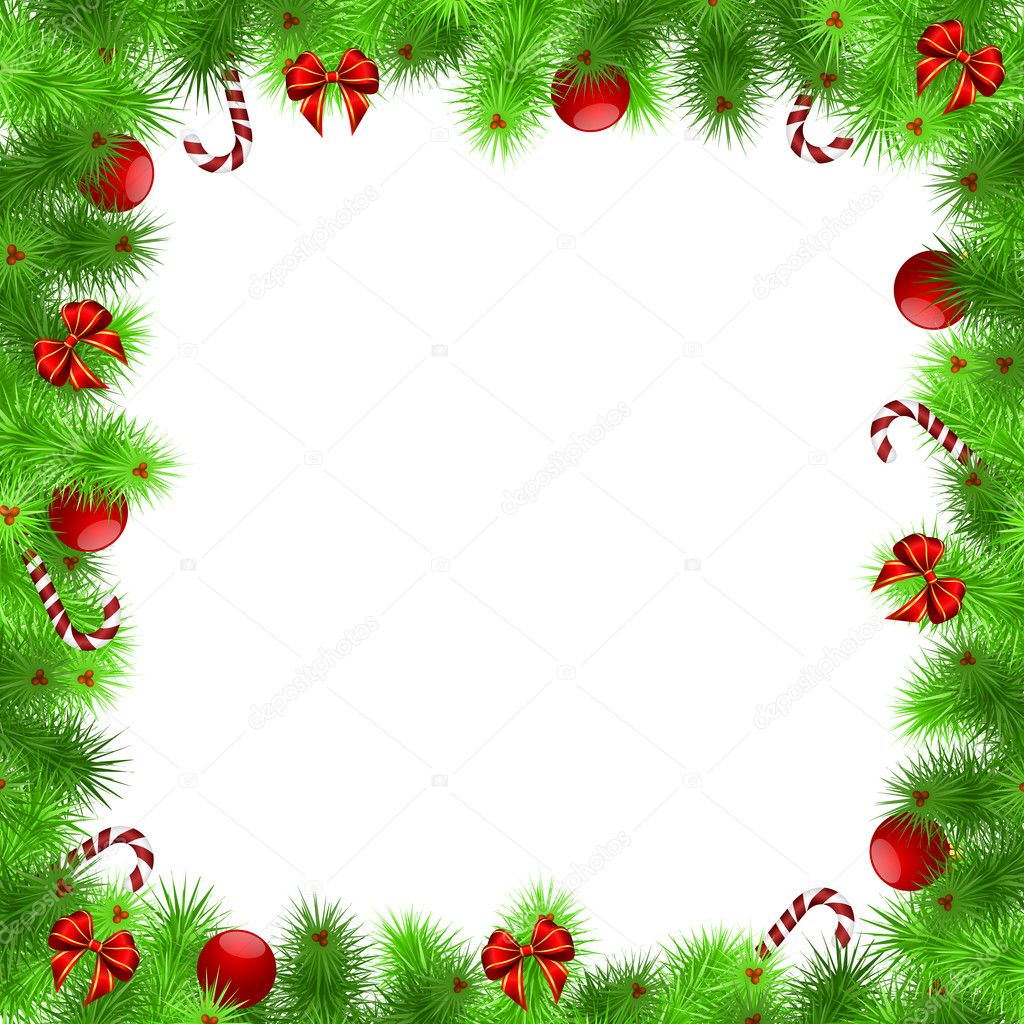 Christmas frame Stock Vector Image by ©anikakodydkova #13550425