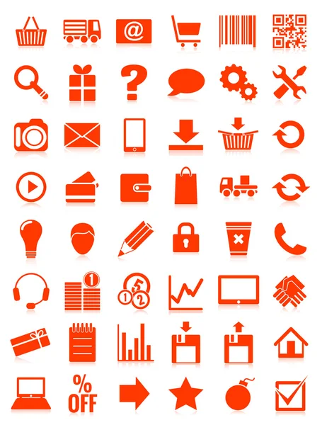 Red web icons for eshop Stock Vector Image by ©anikakodydkova #33284169