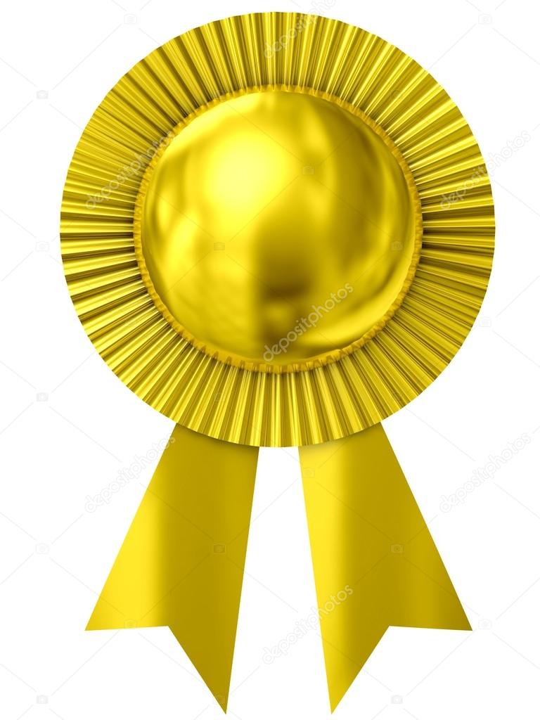 Yellow Award Ribbon