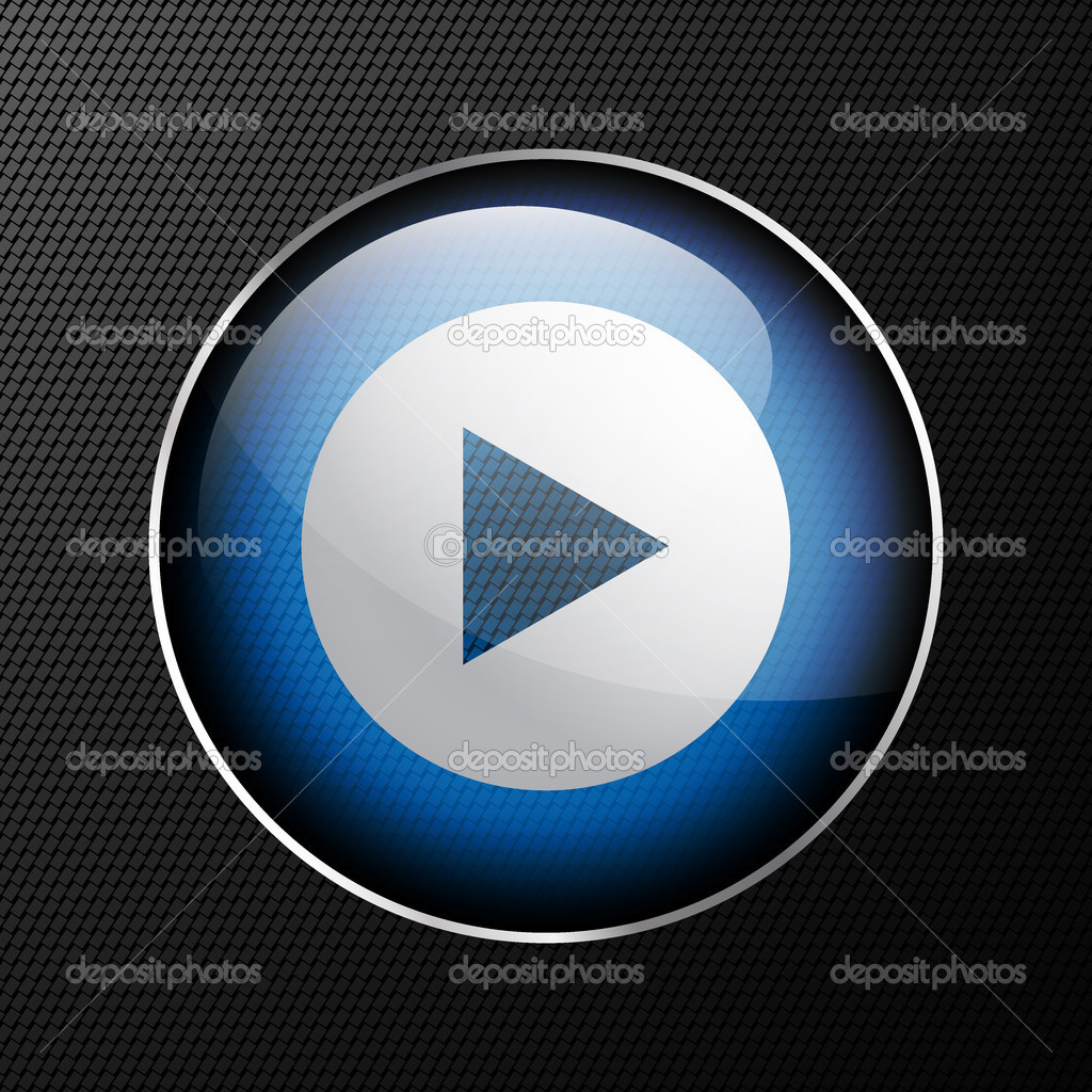 Vector play button background Stock Vector by ©megastorm 46781913