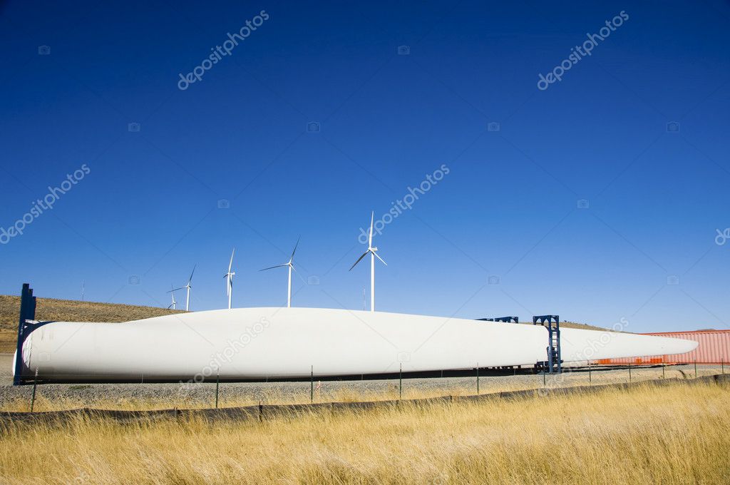Propeller for a wind turbines. — Stock Photo © robertcrum #21589221