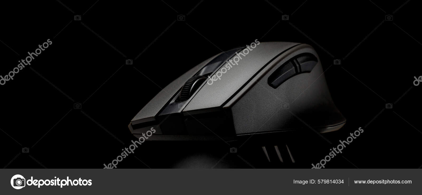 Black Computer Mouse Black Background Computer Mouse Similar Tech ...