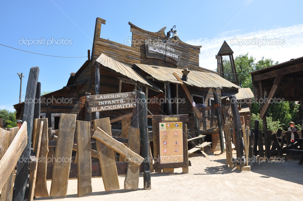 Old Western Blacksmith Buildings